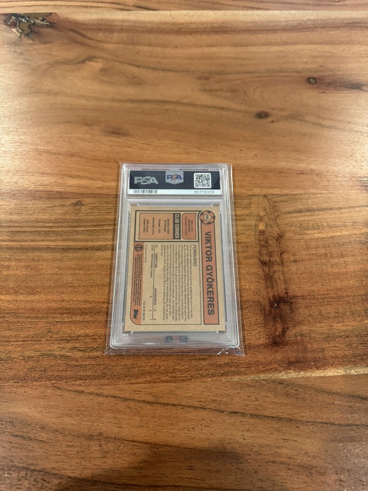 Viktor Gyokeres 2024 Topps Living Set UCL Rookie PSA 10 Gem Mint Rookie ...