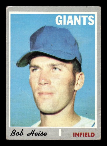 Bob Heise 1970 Topps #478 San Francisco Giants GD-VG | eBay