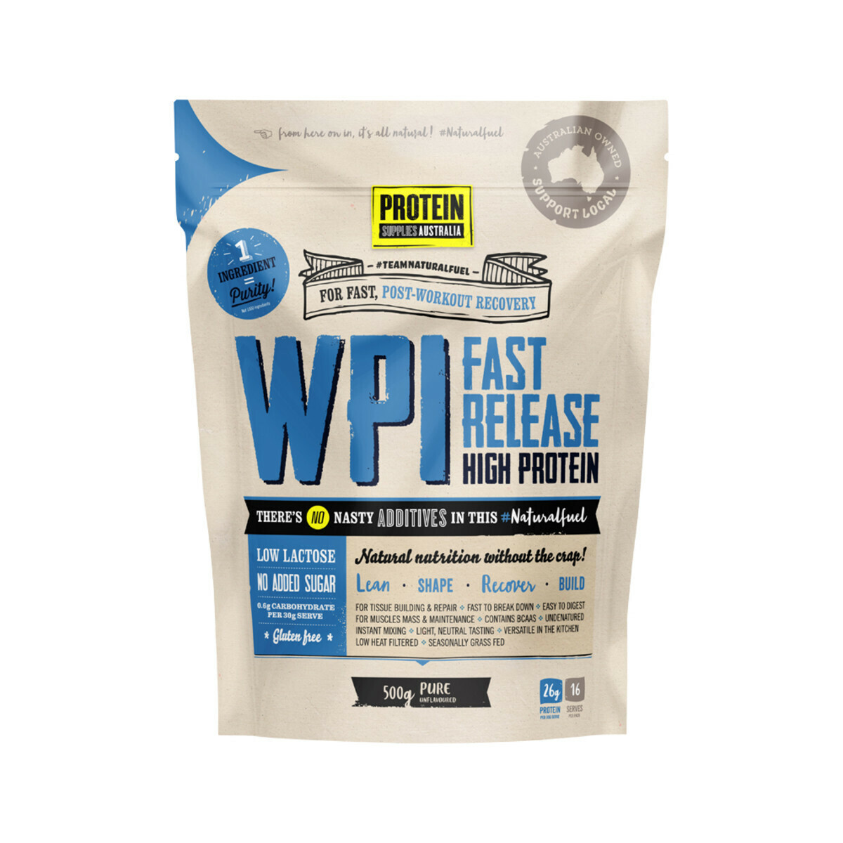 Protein Supplies Australia Protein WPI Fast Release High Protein Pure ...