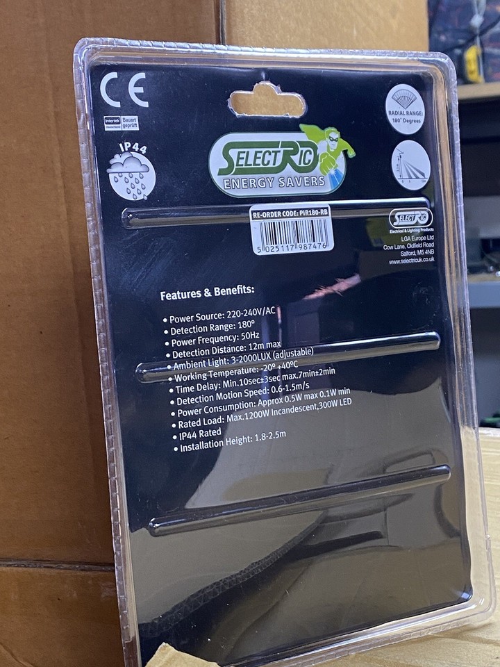 Outdoor PIR Motion Sensor light Switch IP44 | eBay