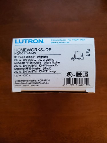 Lutron HomeWorks QS HQR-3PD-1-MN RF Plug-In Lamp Dimmer | eBay