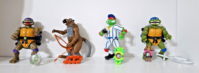 TMNT - Lot of Four Figures, Donatello, Splinter, Raphael, Leonardo ...