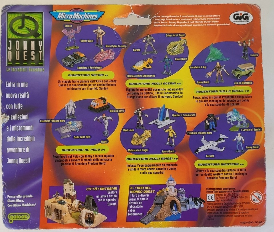 Jonny Quest Johnny Adventure Made Oceans 2 Micromachines GiG Galoob New ...