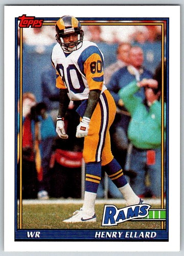 1991 TOPPS HENRY ELLARD LOS ANGELES RAMS #536 | eBay
