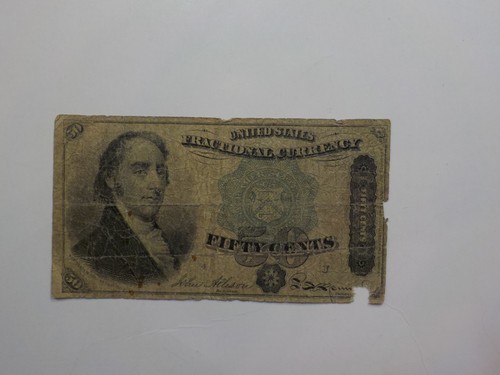 Fractional Currency 1873 50 Cents Note Paper Money United States ...