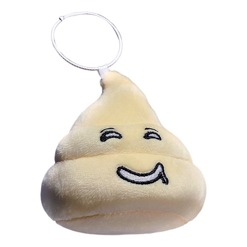 Backpack Hanging Decoration Cute Emoticon Poop Toy Funny Plush Keychain ...