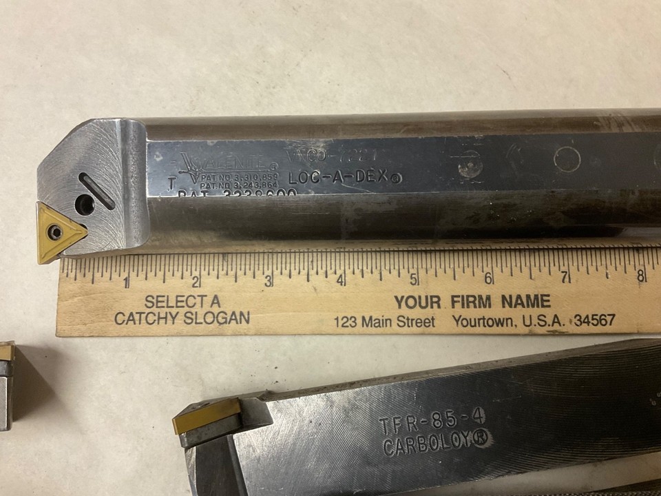 LOT of used Carboloy Lathe Tooling w/ over 40 TNMG 431, 432, 433 ...