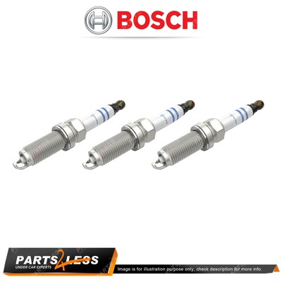 3 x Bosch Platinum Iridium Evo Spark Plug High Wear Resistance ...
