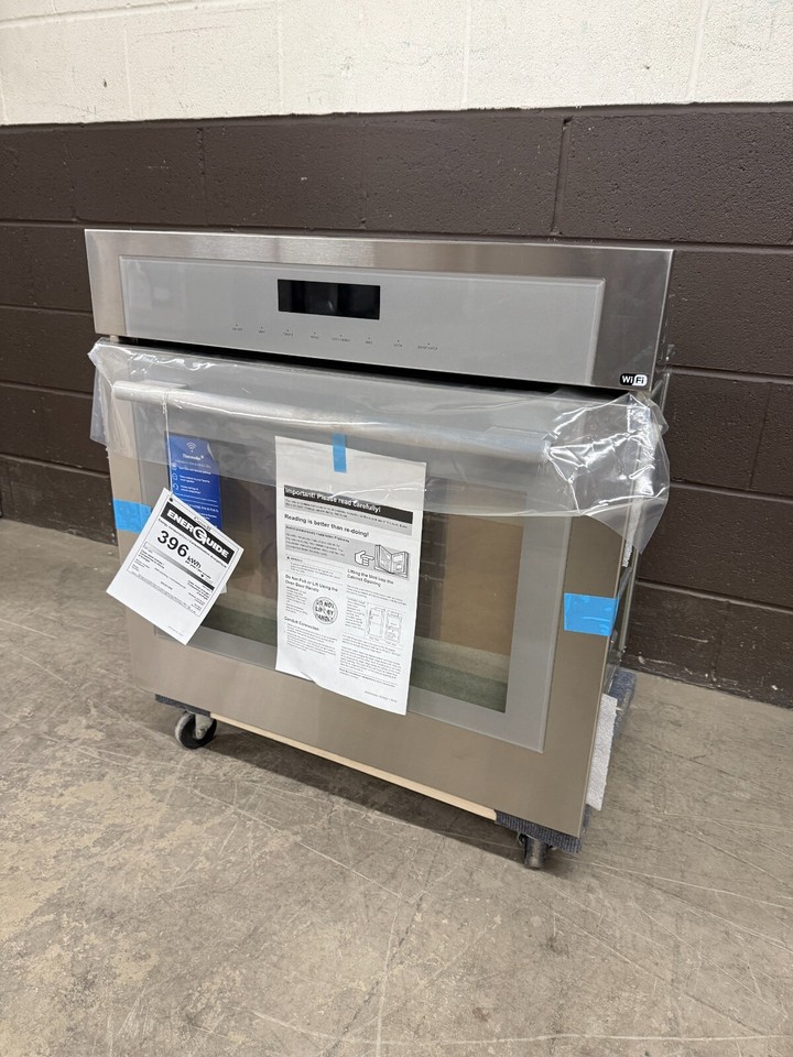 Thermador ME301WS - Masterpiece 30" Gray Glass On Stainless Single Wall ...