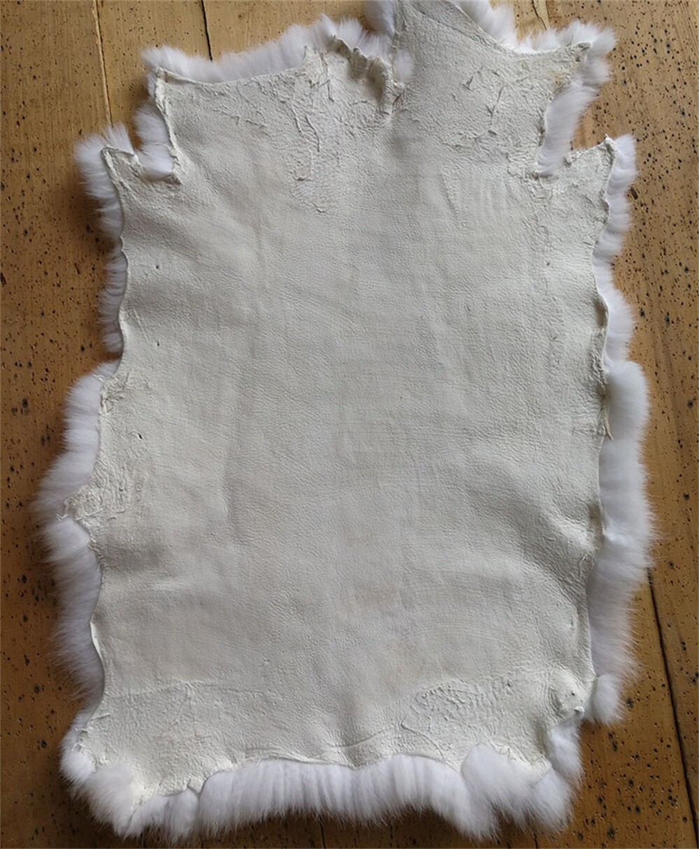 Rabbit Fur Pelt Natural Assorted Earth Tones Fur Skin Tanned Hides 9 ...