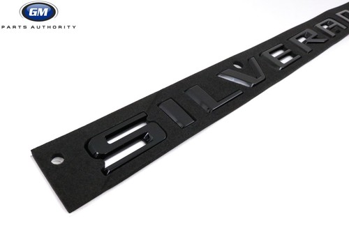 2019-2026 Chevrolet Silverado Trailboss LT Gloss Black Emblems 86539786 ...
