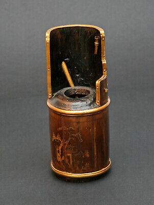 ANTIQUE CHINESE BAMBOO OPIUM CONTAINER | eBay