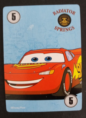 Disney Cars Go Fish Card Game Lightning McQueen Circle #5 | eBay