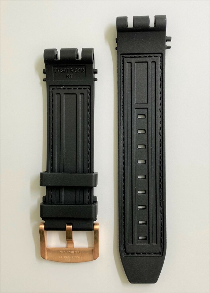 Original Tissot T-Race T115417A T115407A T115427A Black Rubber Watch ...