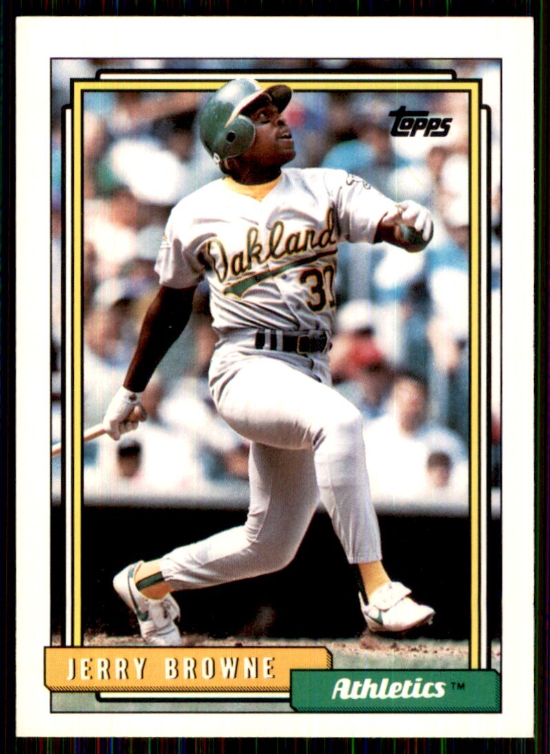 1992 Topps Traded Jerry Browne Oakland Athletics #16T | eBay