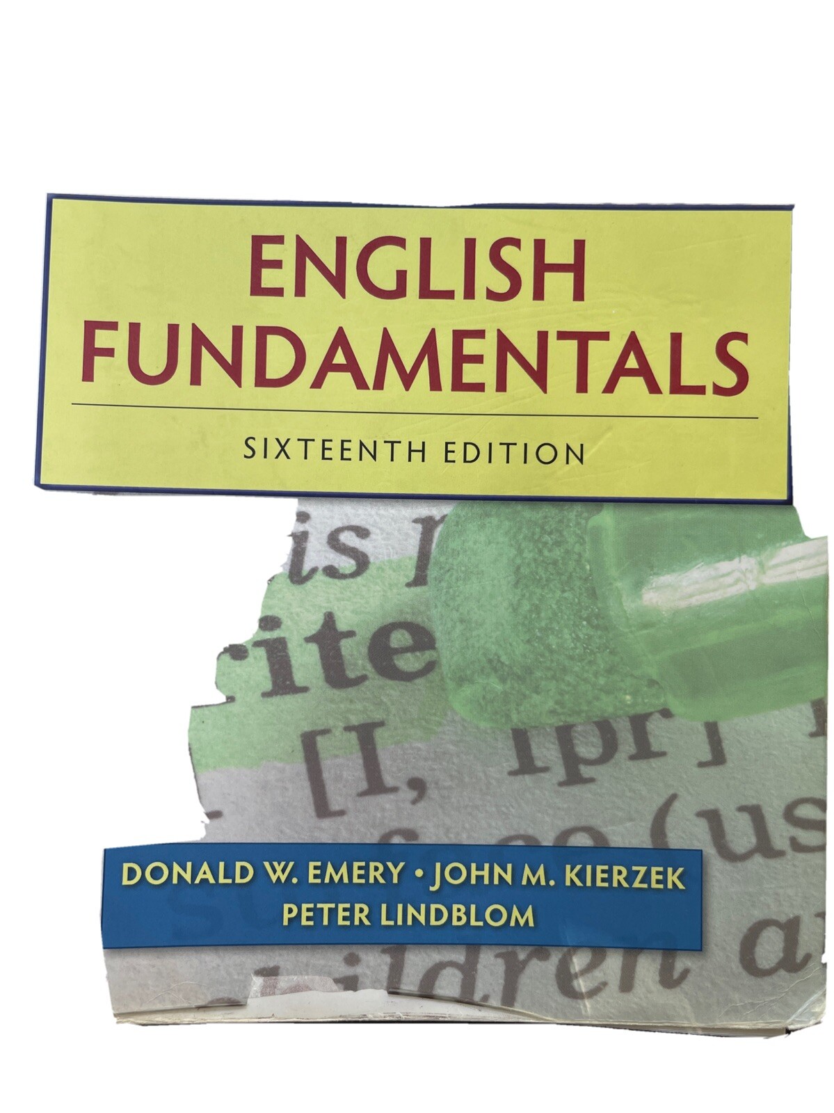 English Fundamentals by Donald Emery, Peter Lindblom and John Kierzek ...
