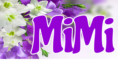 MiMi License Plate, Purple Flower, Vanity Personalized License Plates ...