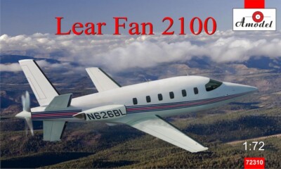 New! Amodel 72310 Lear Fan 2100 1:72 scale plastic model kit | eBay