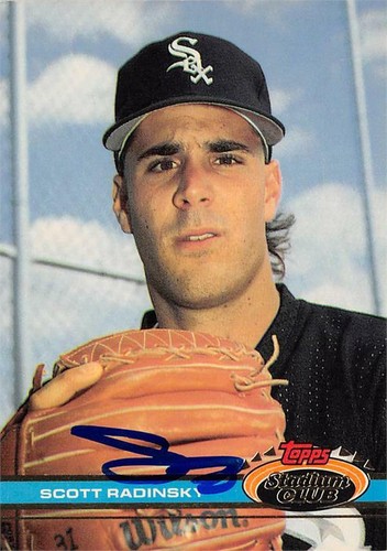 Scott Radinsky autographed Baseball Card White Sox 1991 Topps Stadium ...
