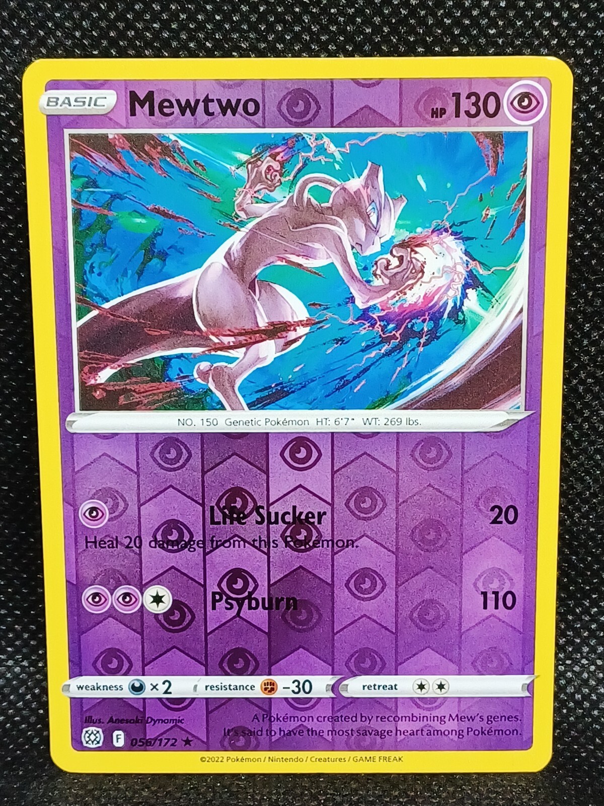 Mewtwo 056/172 Rare Reverse Holo Brilliant Stars Pokemon Card NM | eBay