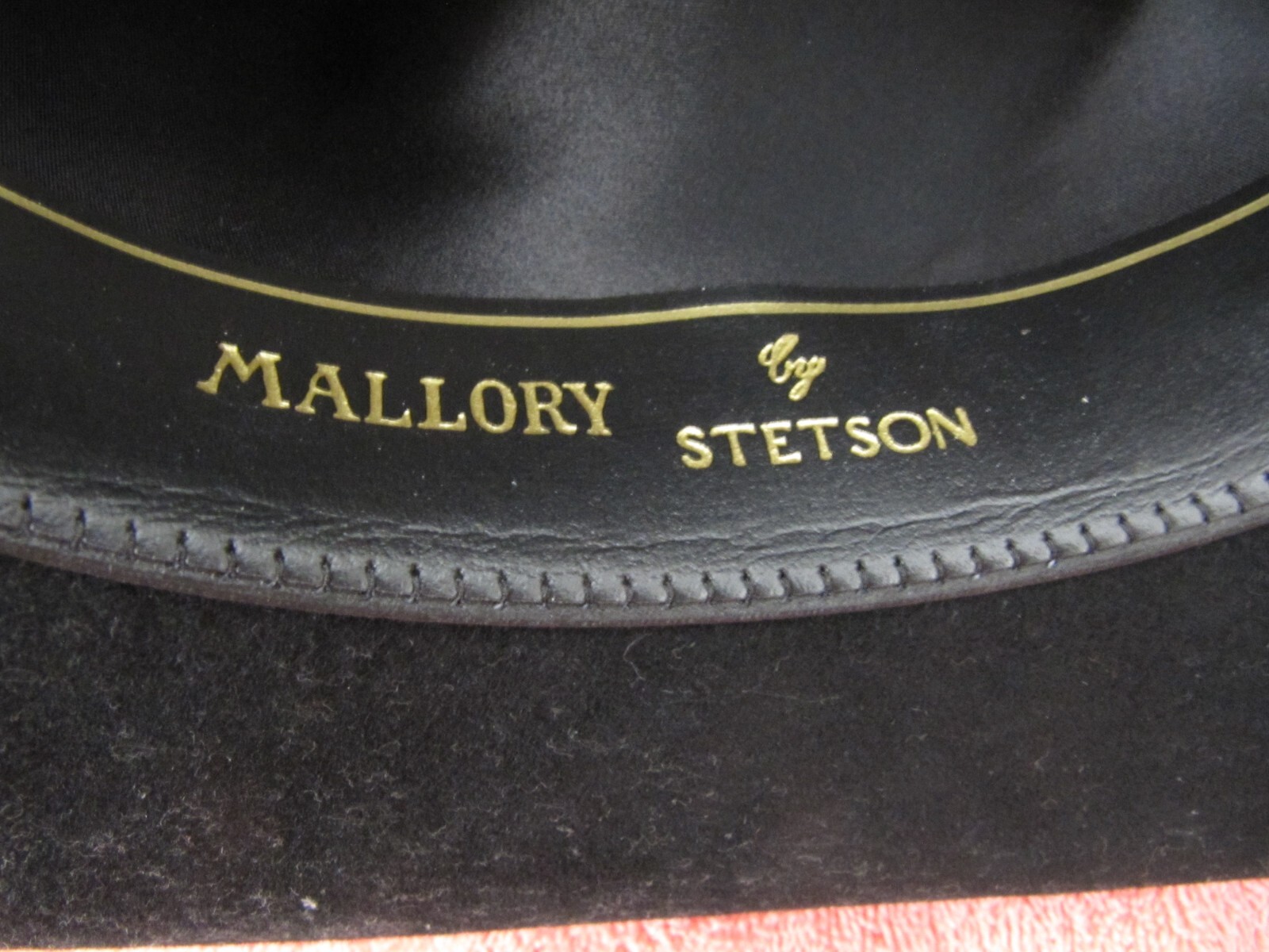 VINTAGE STETSON MALLORY WESTERN STYLE BLACK HAT SIZE … - Gem