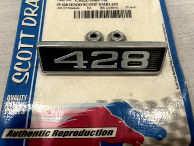 1969 Mustang 428 Hood Scoop Emblem | eBay
