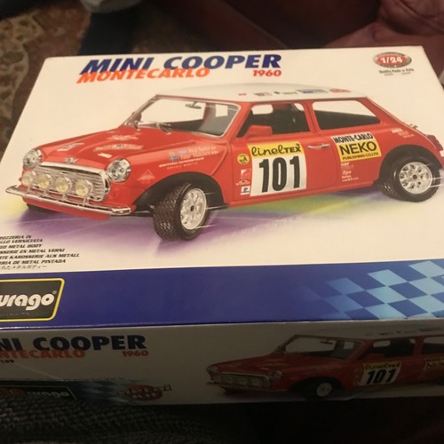 Mini Cooper 1960 Monte Carlo Rally Kit built 1/24 BURAGO | eBay