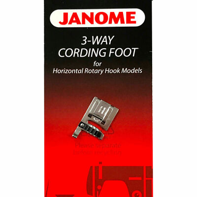 Janome 7mm 3 Way Cording Foot for Sewing Machines Part # 200345006 | eBay