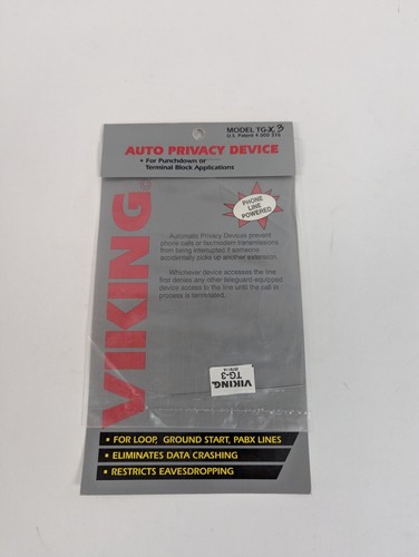 New Viking Auto Privacy Device Model TG-3 PUNCHDOWN or TERMINAL BLOCK ...