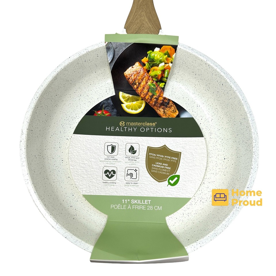 Masterclass Frying Pan Skillet Non-Toxic Ceramic Coating Nonstick 11 ...