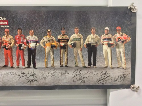 Vintage 1988 The Winston Racing Poster Driver Lineup. 48.5" x 14.5" P-9 ...