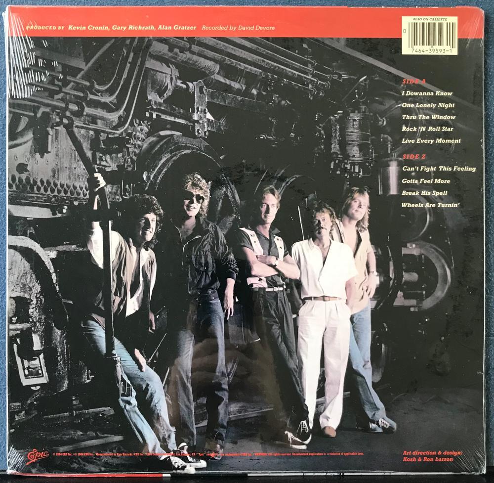 REO SPEEDWAGON WHEELS ARE TURNIN'~SEALED ORIG 1984 EPIC FIRST PRESS LP ...