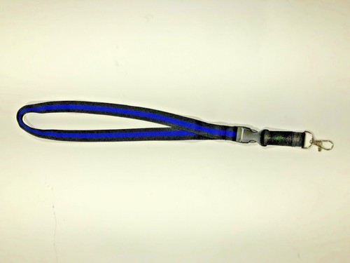 Blue Line Lanyard Detachable Key Chain Police Law Enforcement | eBay