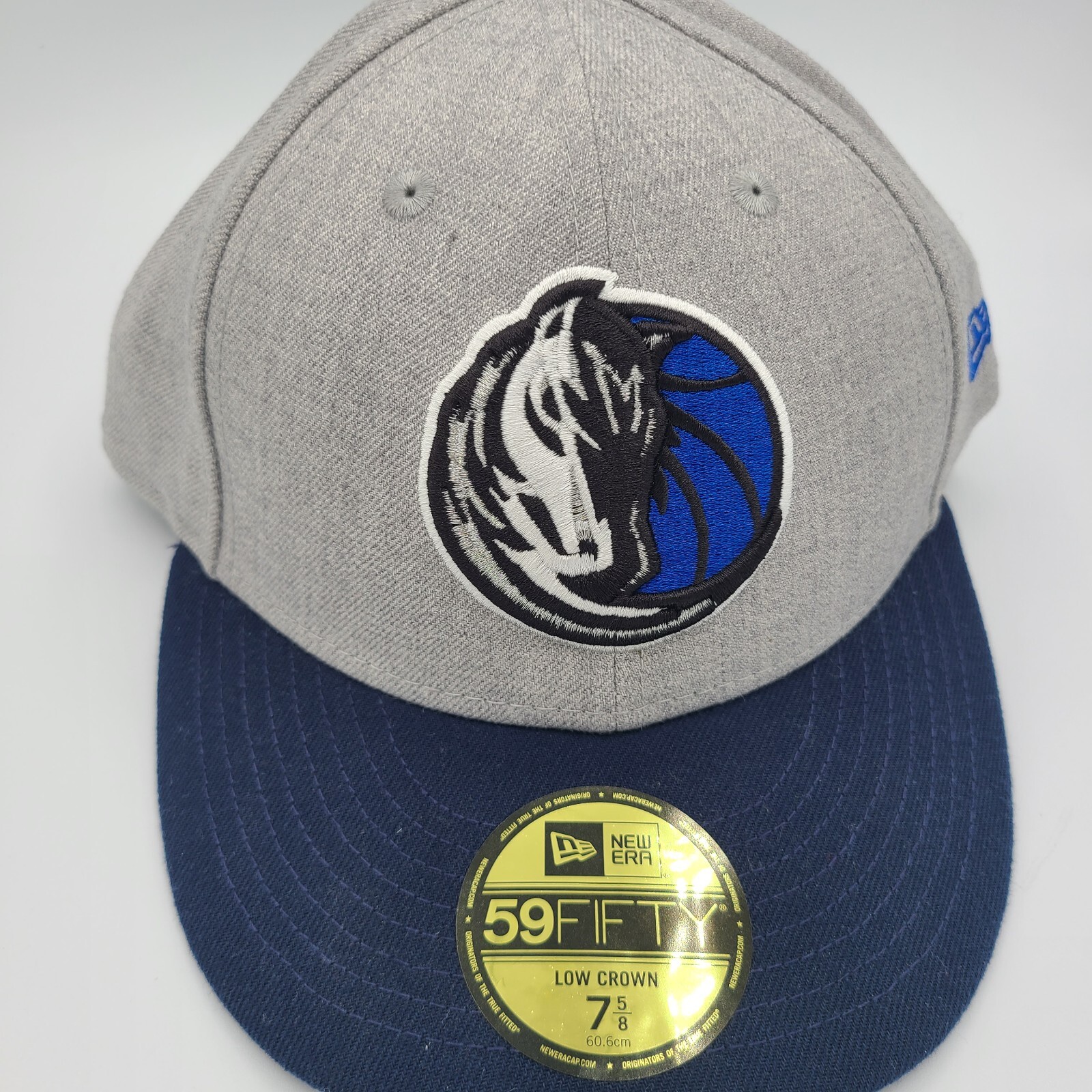 Dallas Mavericks Hat New Era 59Ffity Low Crown Fitted Cap Gray Blue ...