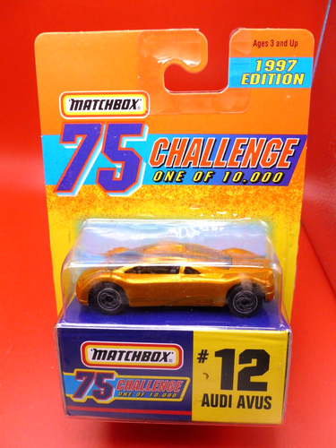 1/64 1997 Matchbox 75 Challenge #12 Audi Avus 1/10000 gold | eBay