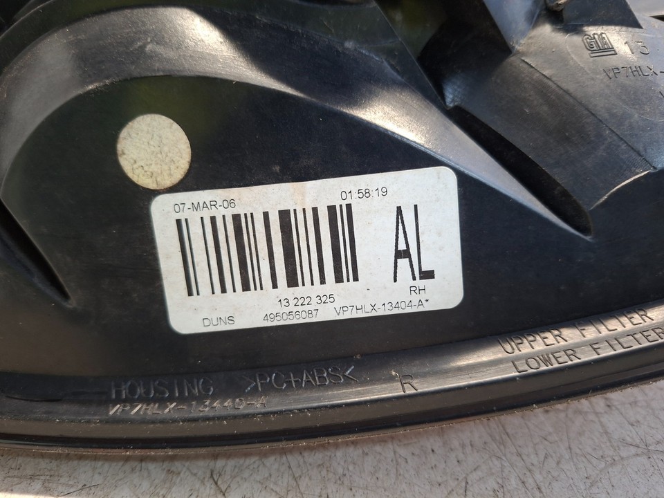 VAUXHALL ASTRA HATCHBACK 5DR MK5 H 2007 DRIVER SIDE REAR TAIL LIGHT ...