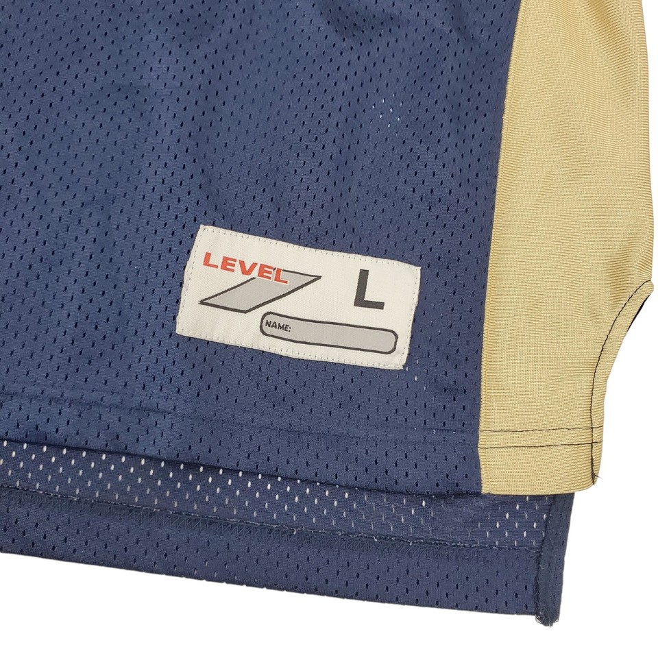 TRI-CITIES FEVER Jersey Mens Large Blue Gold #1 Logo Spell Out ARENA 2 ...