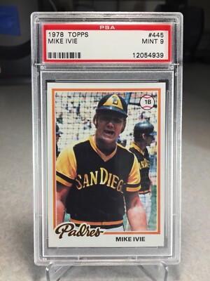 1978 Topps Mike Ivie #445 - PSA 9 - San Diego Padres | eBay