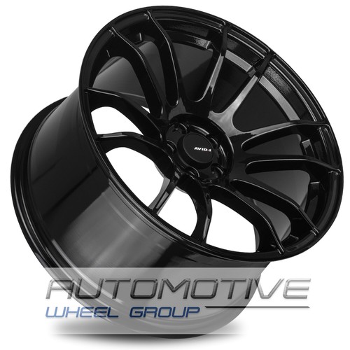Avid.1 AV20 Wheels 18x9.5 +38 5x100 Gloss Black Impreza WRX FRS BRZ ...