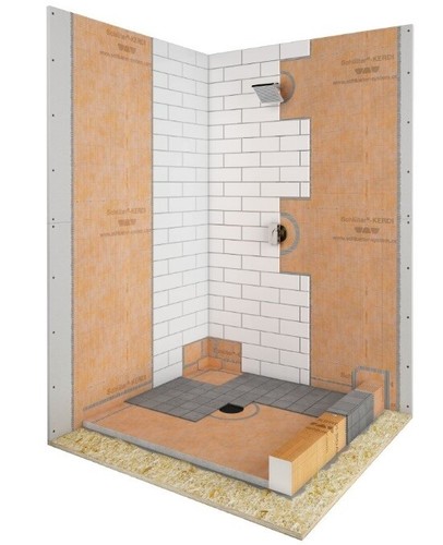 Schluter Kerdi Shower Kits 48" x 48" PVC Flange | eBay