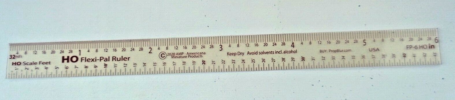 HO Scale Clear Flexible Ruler Sepia Legends 6" L x 1/2" W inch/inch | eBay
