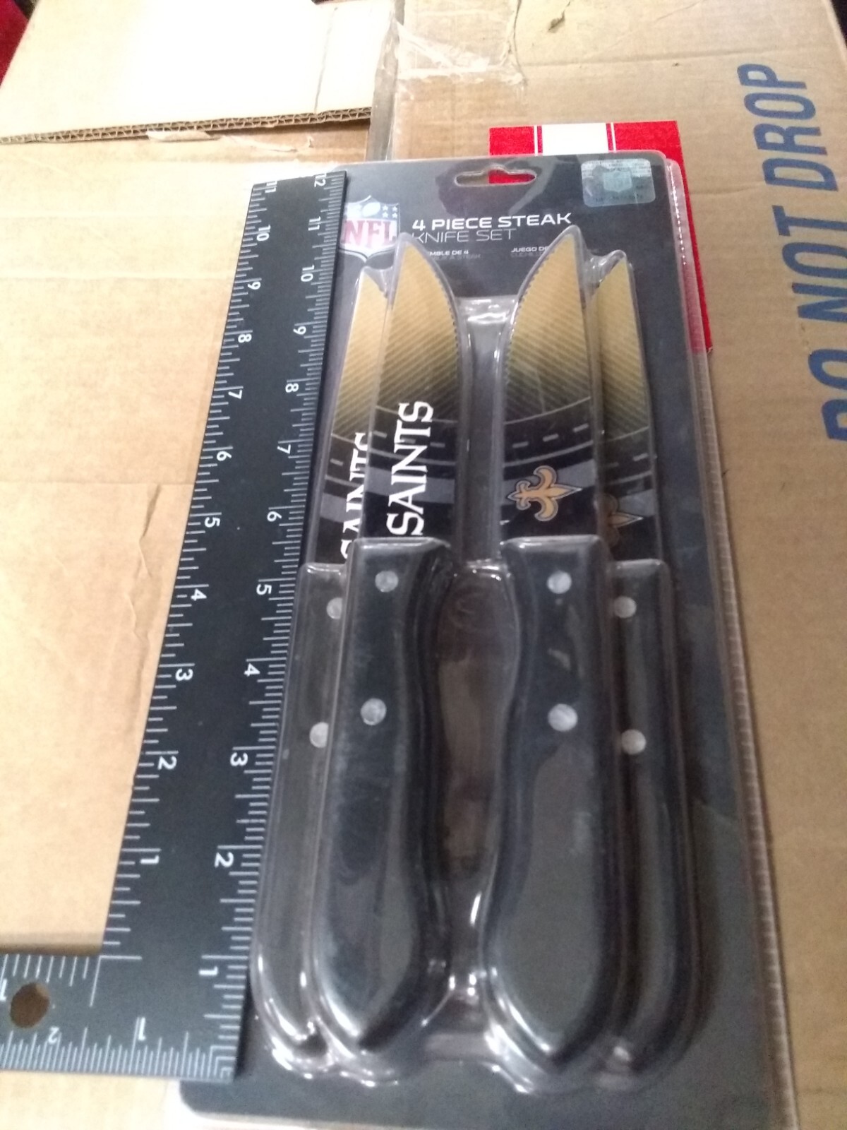 Sports Vault NFL New Orleans Saints Steak Knives Set of Four Colorful ...