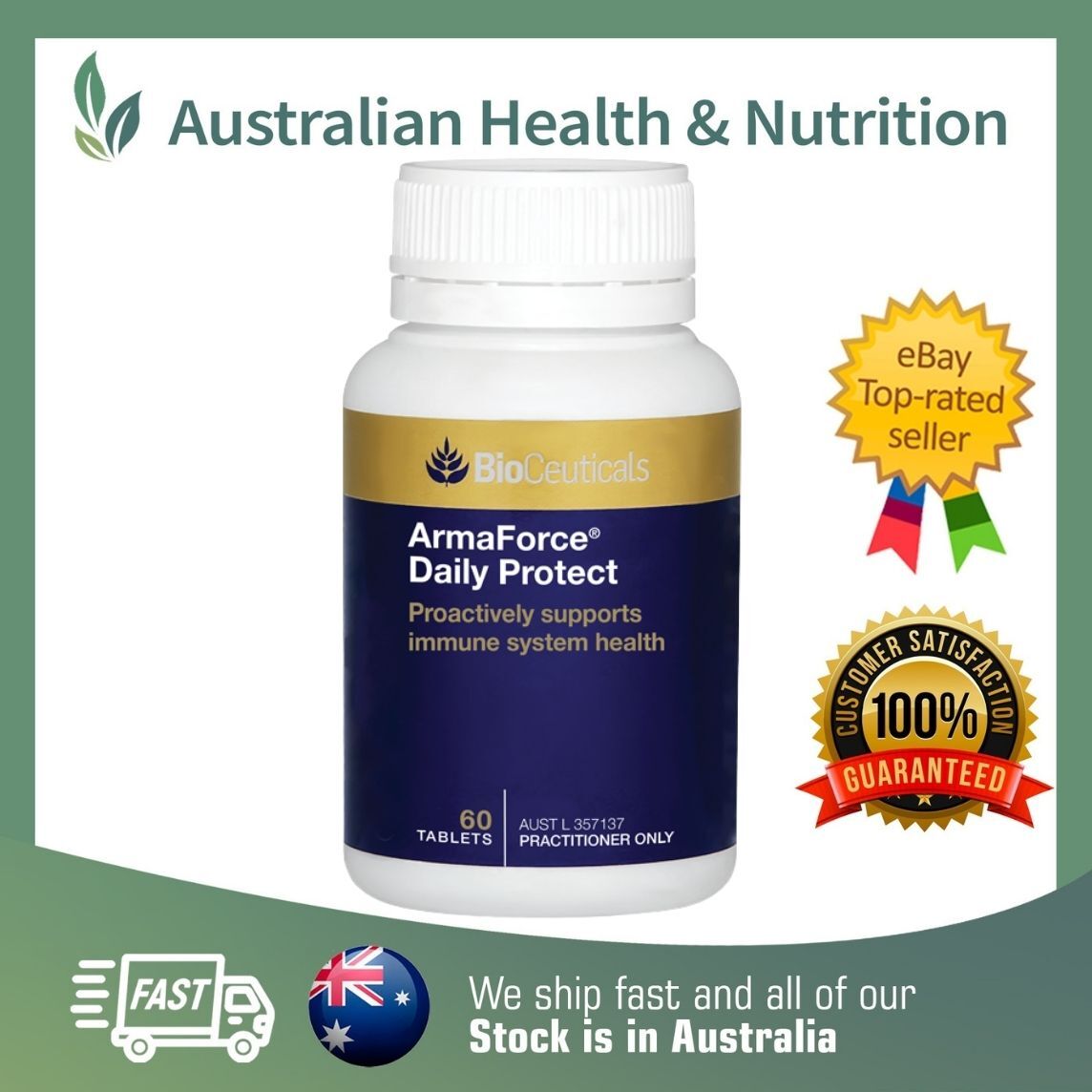 BIOCEUTICALS ARMAFORCE DAILY PROTECT 60 TABLETS + FREE SAME DAY ...