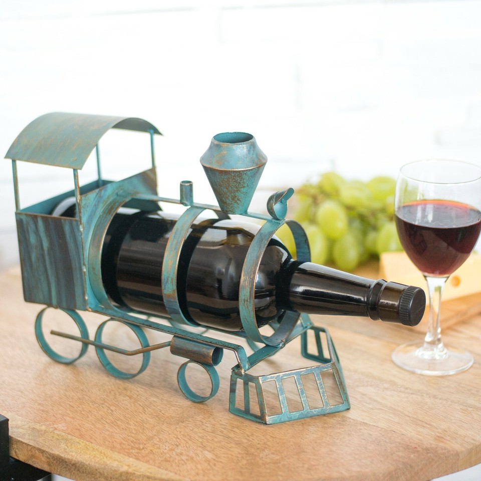 Made Easy Kit Wine Bottle Display Holder Rack - Premium Metal Tabletop ...