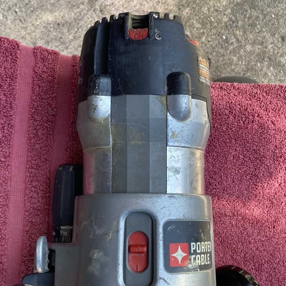 Porter Cable 890 Heavy Duty Router 8902 Motor 120V w/ Plunge Base 8931 ...