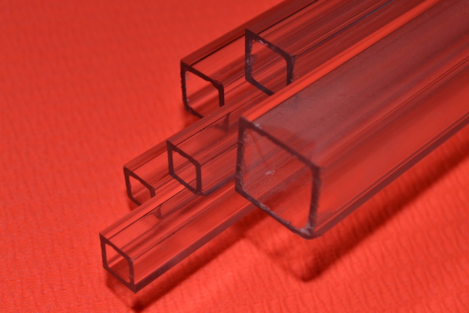 CLEAR ACRYLIC PERSPEX PLASTIC SQUARE TUBE BAR HOLLOW 19MM 13MM 10MM 3/4 ...