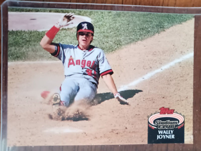WALLY JOYNER CALIFORNIA ANGELS 1992 TOPPS STADIUM CLUB BASEBALL CARD ...