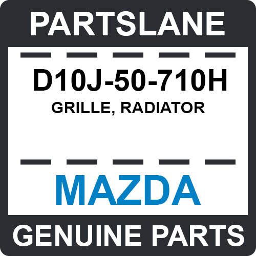 D10J-50-710H Mazda OEM Genuine GRILLE, RADIATOR | eBay