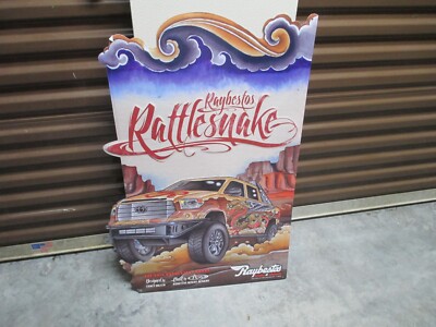 Raybestos Brakes Rattlesnake Embossed Auto Sign Toyota Truck Metal | eBay