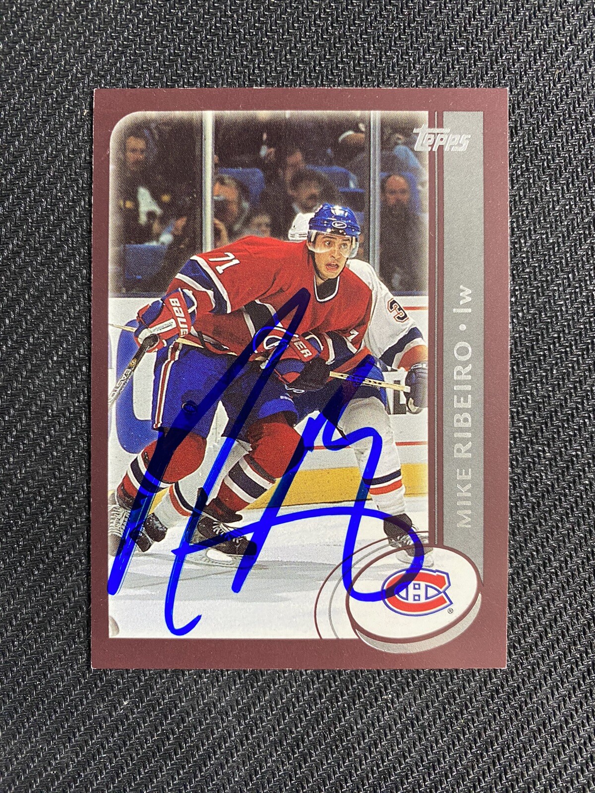 2002-03 Topps Hockey #76 Mike Ribeiro Autograph Montreal Canadiens Auto ...